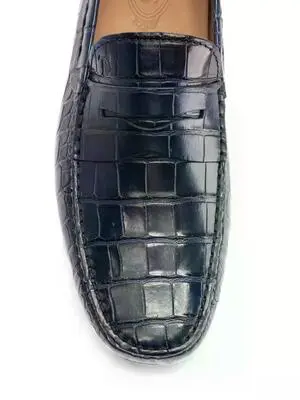 TOD'S Crocodile-effect Loafers