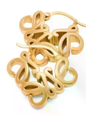 Loewe Anagram Bombé Hoop Earrings