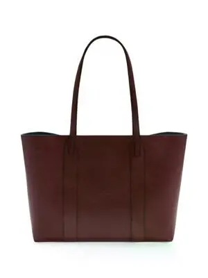 Mulberry Bayswater Grained Leather Tote Bag - Red
