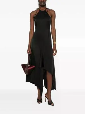 Victoria Beckham Sleeveless Asymmetric Midi Dress