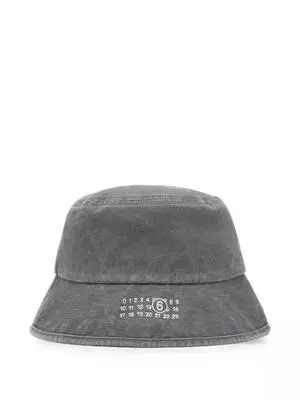 MAISON MARGIELA Washed Cotton Bucket Hat - Grey