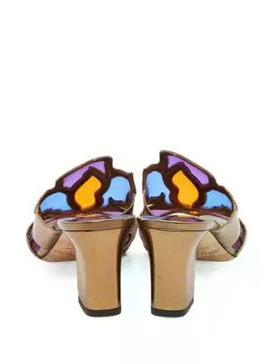 JIMMY CHOO Panelled Block-heel Mules