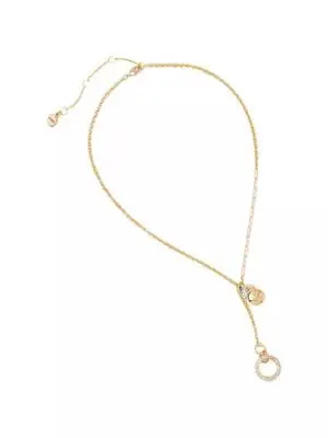 Dkny Crystal-embellished Padlock Necklace