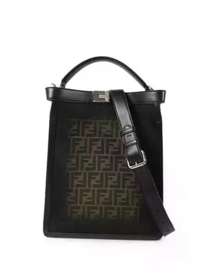 Fendi Peekaboo X-lite Tote Bag - Black