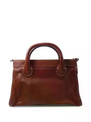 Chloé Buckle-detail Leather Tote Bag - Brown