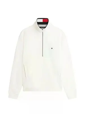 Tommy Hilfiger Quarter-zip Flag Detail Sweater