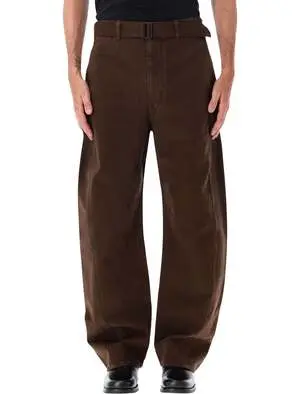 LEMAIRE Cotton Tailored Trousers - Ristretto