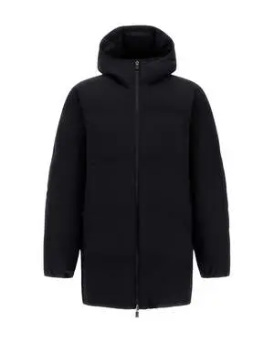 Herno Hooded Long Puffer Coat - Nero