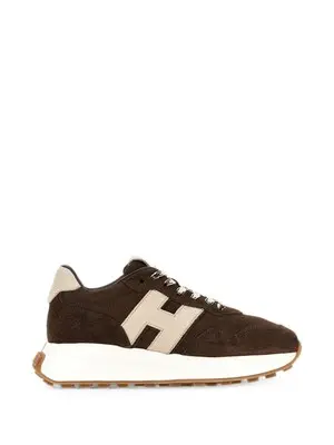 Hogan H641 Leather Sneakers - Brown