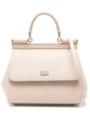 Dolce & Gabbana Sicily Medium Leather Handbag - Pink
