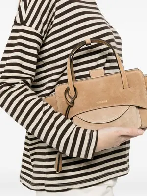 HIDESINS Flap Small Leather Tote Bag