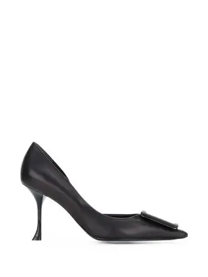 ROGER VIVIER Viv Ville Leather Pumps - Black