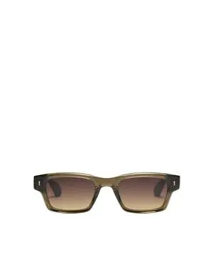 PETER AND MAY P26 Collection Rectangular Sunglasses - Marrone