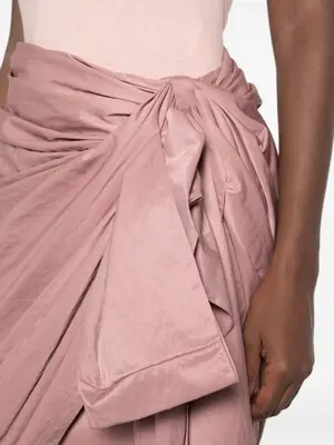 Chloé Draped Silk Mini Skirt - Pink