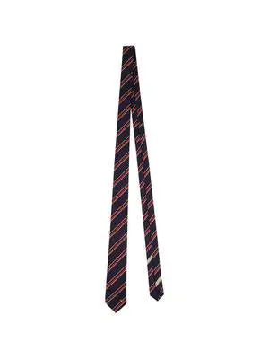 Valentino Garavani Regimental Jacquard Silk Neck Tie - Blu
