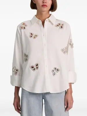 Alice + Olivia Finely Embellished Shirt