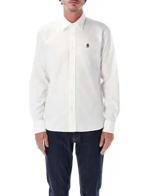 Prada Embroidered Logo Cotton Shirt
