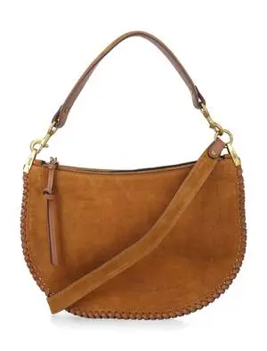 Isabel Marant Étoile Suede Calf Leather Shoulder Bag - Cognac