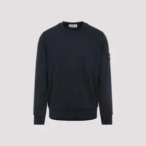 Stone Island Stonewashed Cotton Sweatshirt - Blue