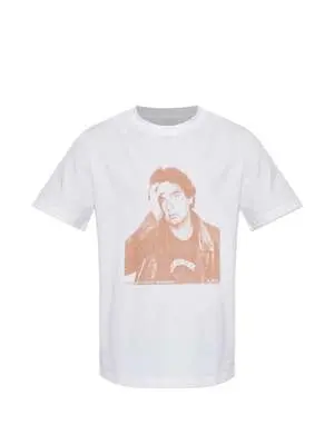 A.p.c. Crewneck T-shirt With Front Print - Bianco