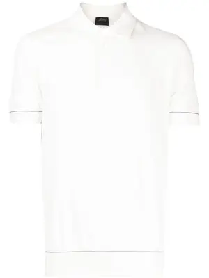 Brioni Cotton Polo Shirt - White
