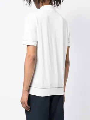 Brioni Cotton Polo Shirt - White