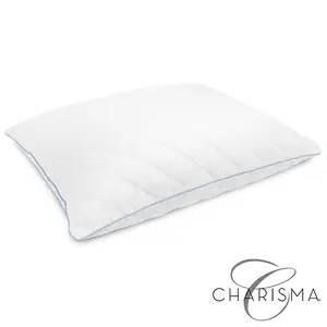 SOFT-TEX Charisma Gel Infused Memory Foam Cluster Pillow, Jumbo - White