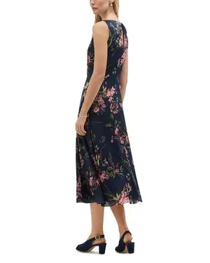 HOBBS LONDON Petites Carly Textured Satin Dress