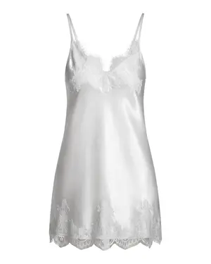 IN BLOOM BY JONQUIL Lace Trim Satin Chemise