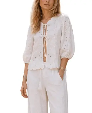 Calypso St. Barth Carmen Top - White