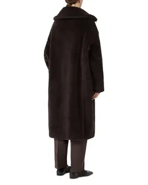 Max Mara Tedgirl Faux Fur Coat - Dark Brown