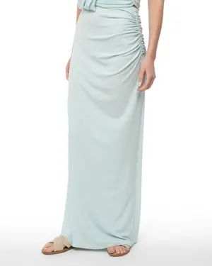 THE BURGESS COLLECTION The Viv Ruched Maxi Skirt