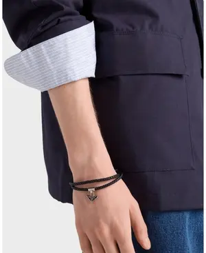 Prada Braided Nappa Leather Bracelet