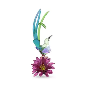 SWAROVSKI Idyllia Collection Sugarbird And Cactus Crystal Figurine