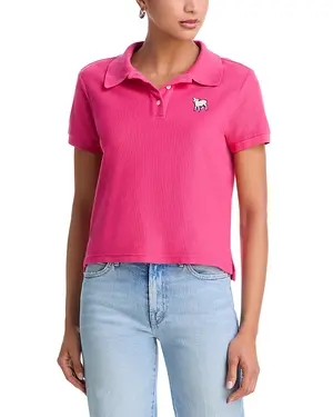 MOTHER The Split Short Sleeve Match Top