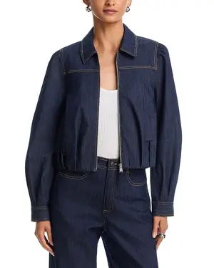 Cinq À Sept Estella Zip-up Jacket - Indigo
