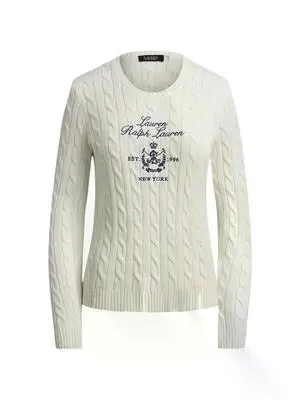 Ralph Lauren Cable-knit Sweater With Embroidered Logo