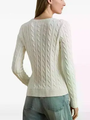 Ralph Lauren Cable-knit Sweater With Embroidered Logo