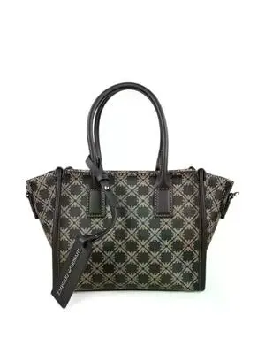 Emporio Armani Monogram Print Logo Tag Tote Bag