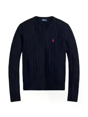 Ralph Lauren Cable-knit Embroidered Pony Sweater