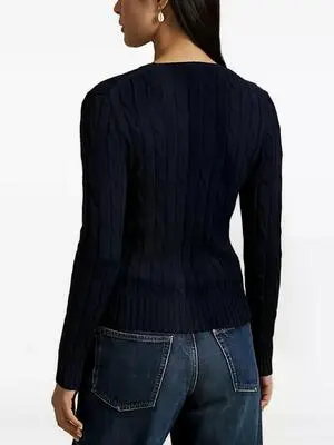 Ralph Lauren Cable-knit Embroidered Pony Sweater