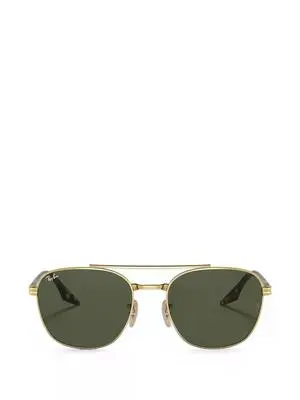 Ray-ban Tone Square Frame Sunglasses - Gold