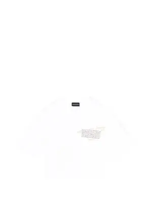 Emporio Armani Logo Print Cropped T-shirt - White