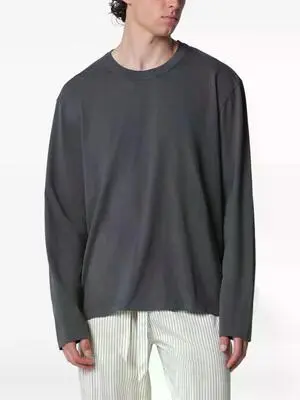 TEKLA Long-sleeve Pajamas Top - Grey