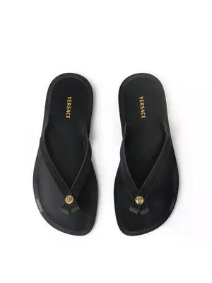 Versace Medusa Medallion Thong Sandals