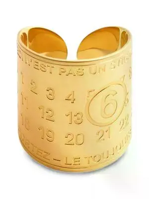 MAISON MARGIELA Souvenir Sticker Band Ring - Gold