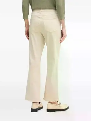 Joseph Ribkoff Laser-cut Frayed Edge Flared Jeans