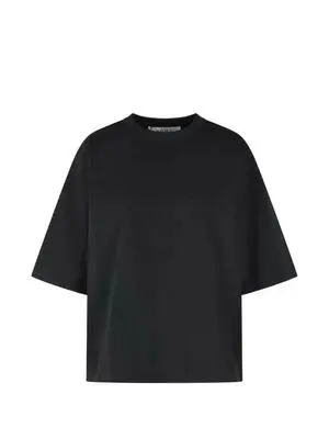 RÓHE Oversized Logo Tag T-shirt - Black