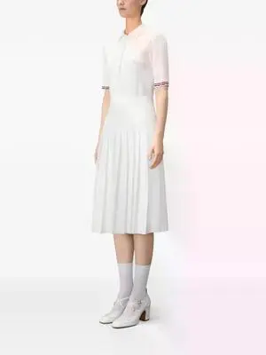 Thom Browne Rib-stitch Midi Polo Dress