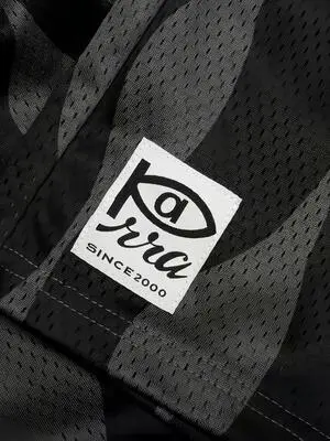 PARRA Waved Mesh Shorts - Black